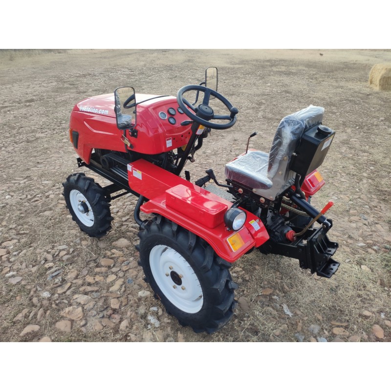 Mini tractorino T20 diesel refrigerado por agua con bimando hidraulico