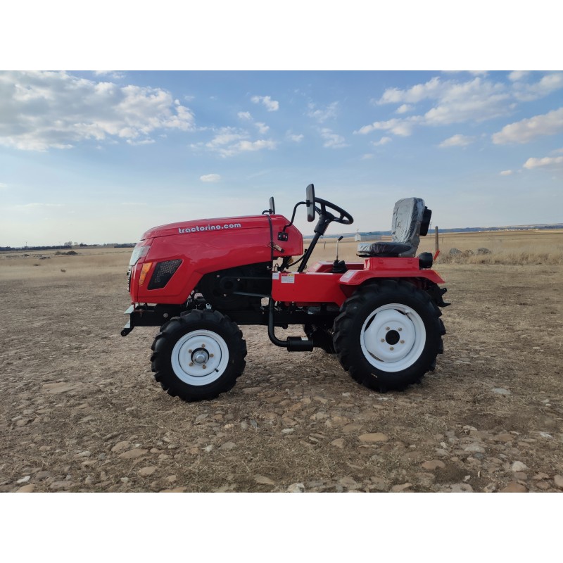 Mini tractorino T20 diesel refrigerado por agua con bimando hidraulico ...