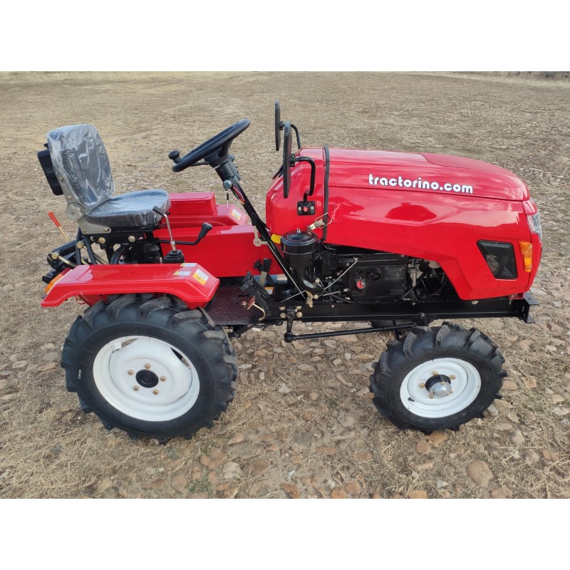 Mini tractorino T20 diesel refrigerado por agua bimando hidraulico ...
