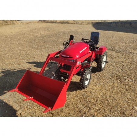 Mini tractorino T20 diesel refrigerado por agua con pala de carga ...